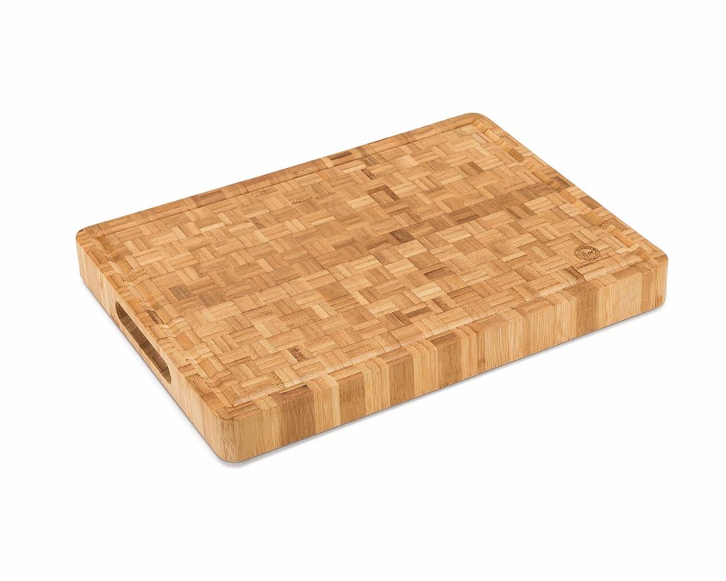 Large End Grain Bamboo Cutting Board Butcher Block by Top Notch ...